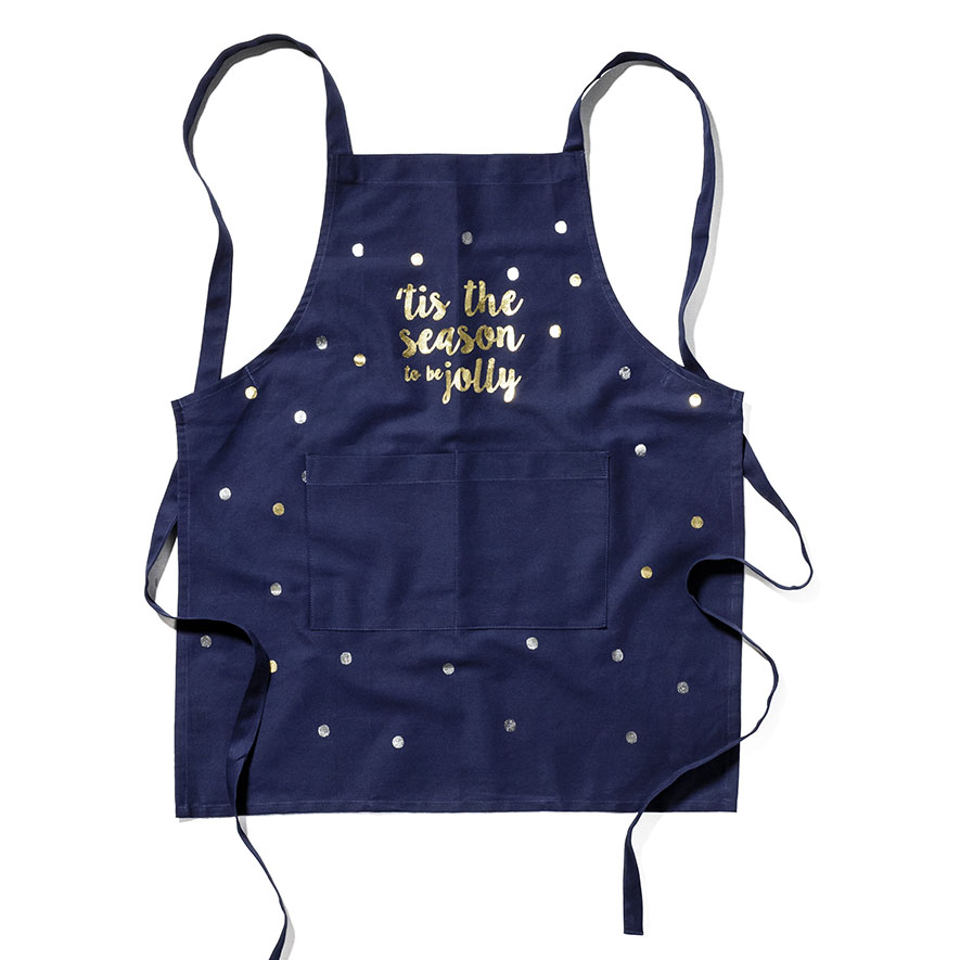 Tis The Season Christmas Apron Navy One Size | Adairs