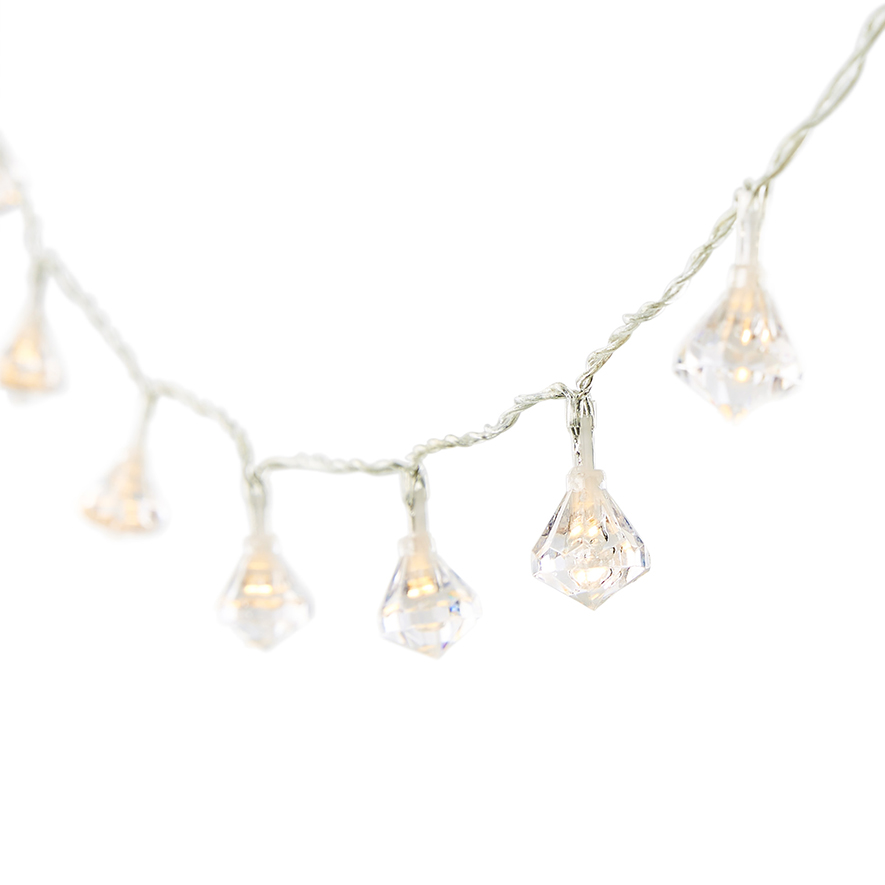 Crystal String Lights Clear | Adairs