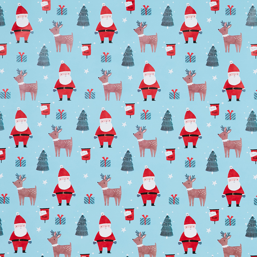 Christmas Reindeer Wrapping Paper Pack of 2 | Adairs